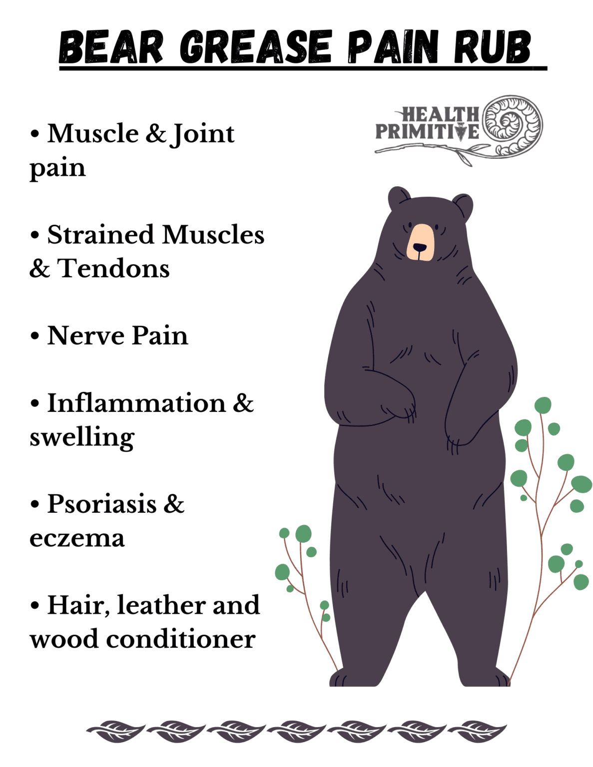 Bear Oil Pain Rub ~ HealthPrimitive